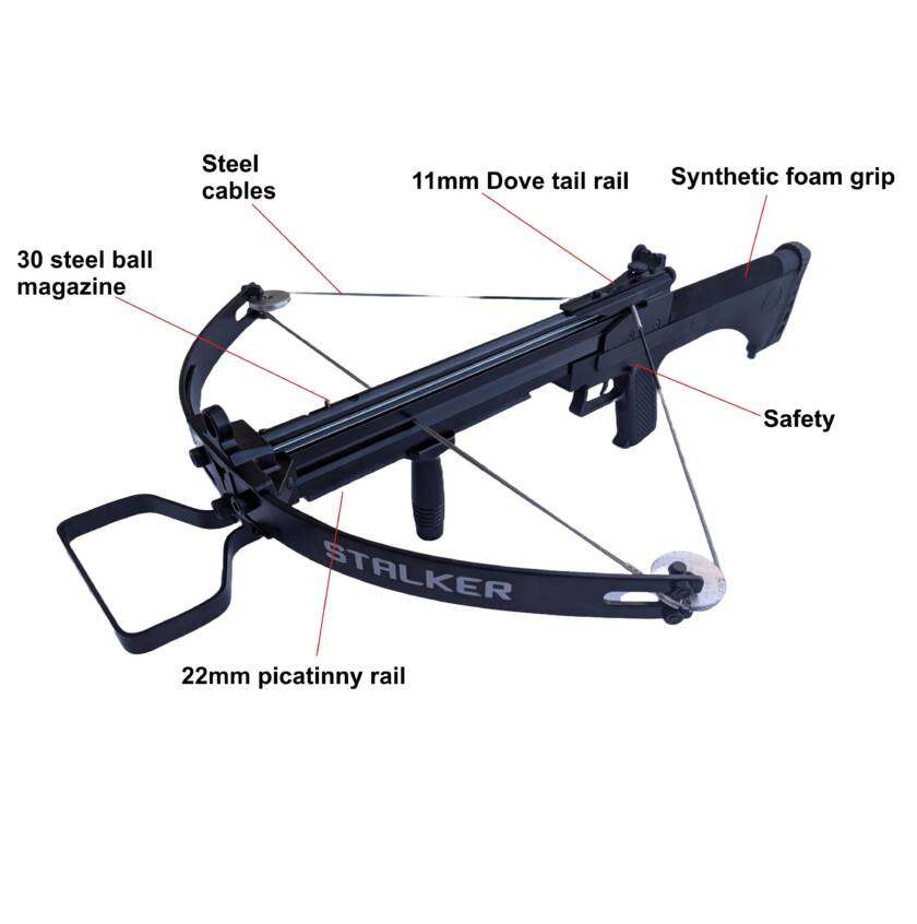 100lbs WT-Stalker repeating crossbow…balls and bolts - William Tell ...