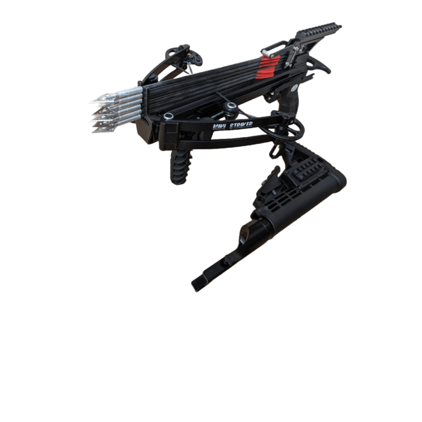 125lbs Mini Striker Repeating Crossbow Home Defense Kit with Removable ...